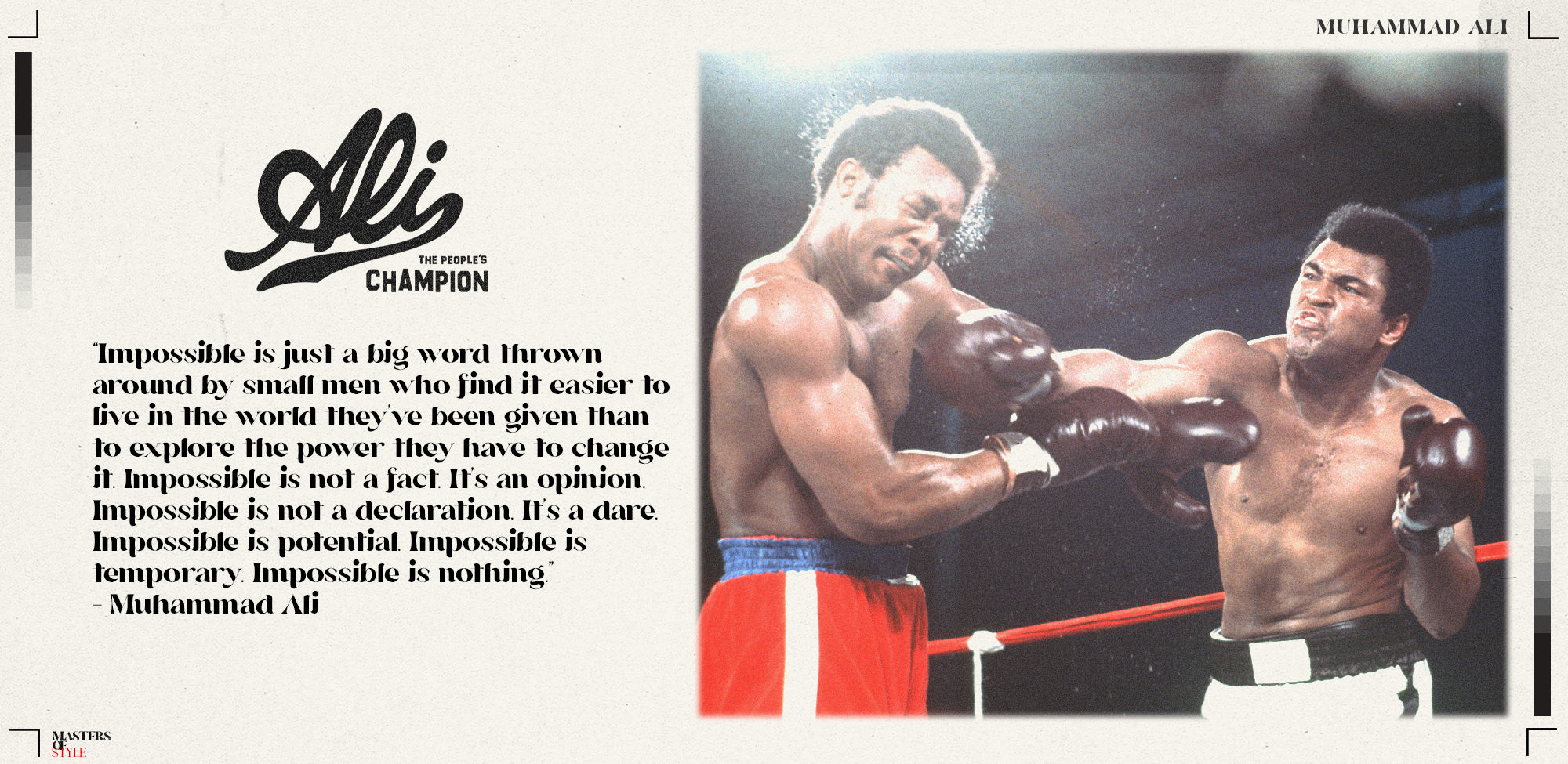 Master of Style - Muhammad Ali | RUDIS