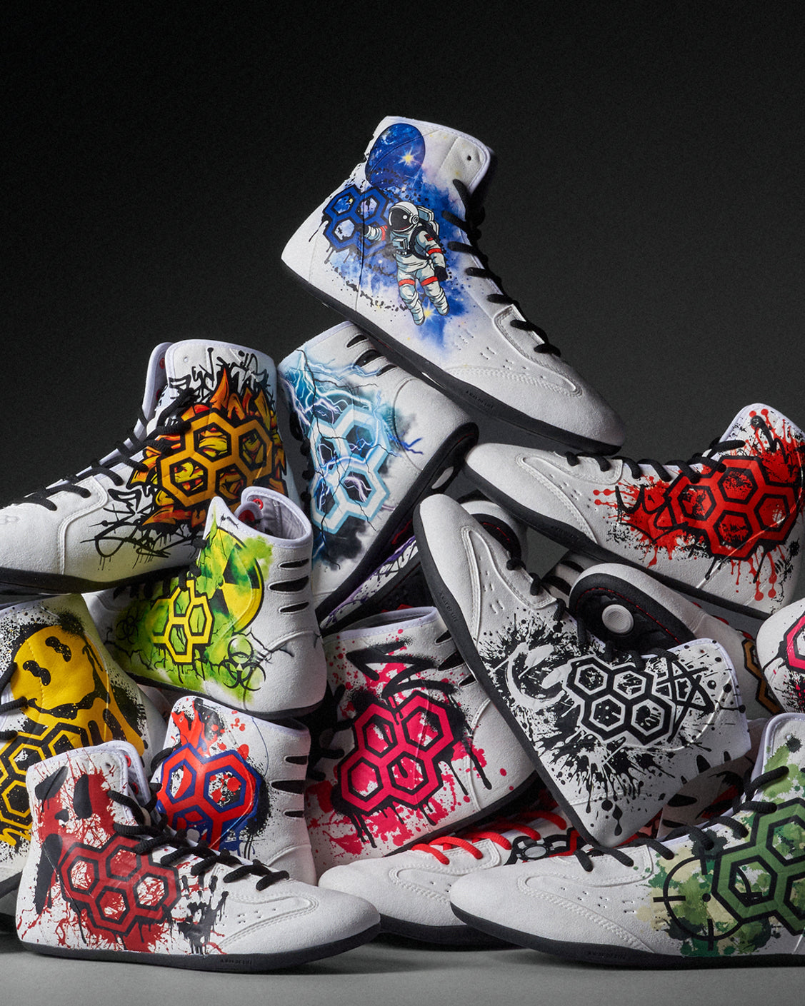 RUDIS One-of-One Custom Wrestling Shoes – Exclusive Auction | RUDIS