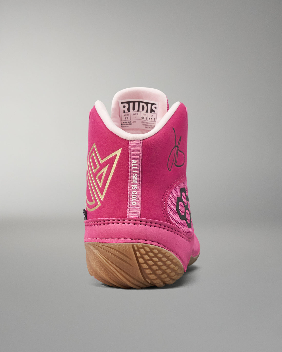 JB1 Adult Wrestling Shoes - Gum Doubles - Pink Wrestling Shoes | RUDIS