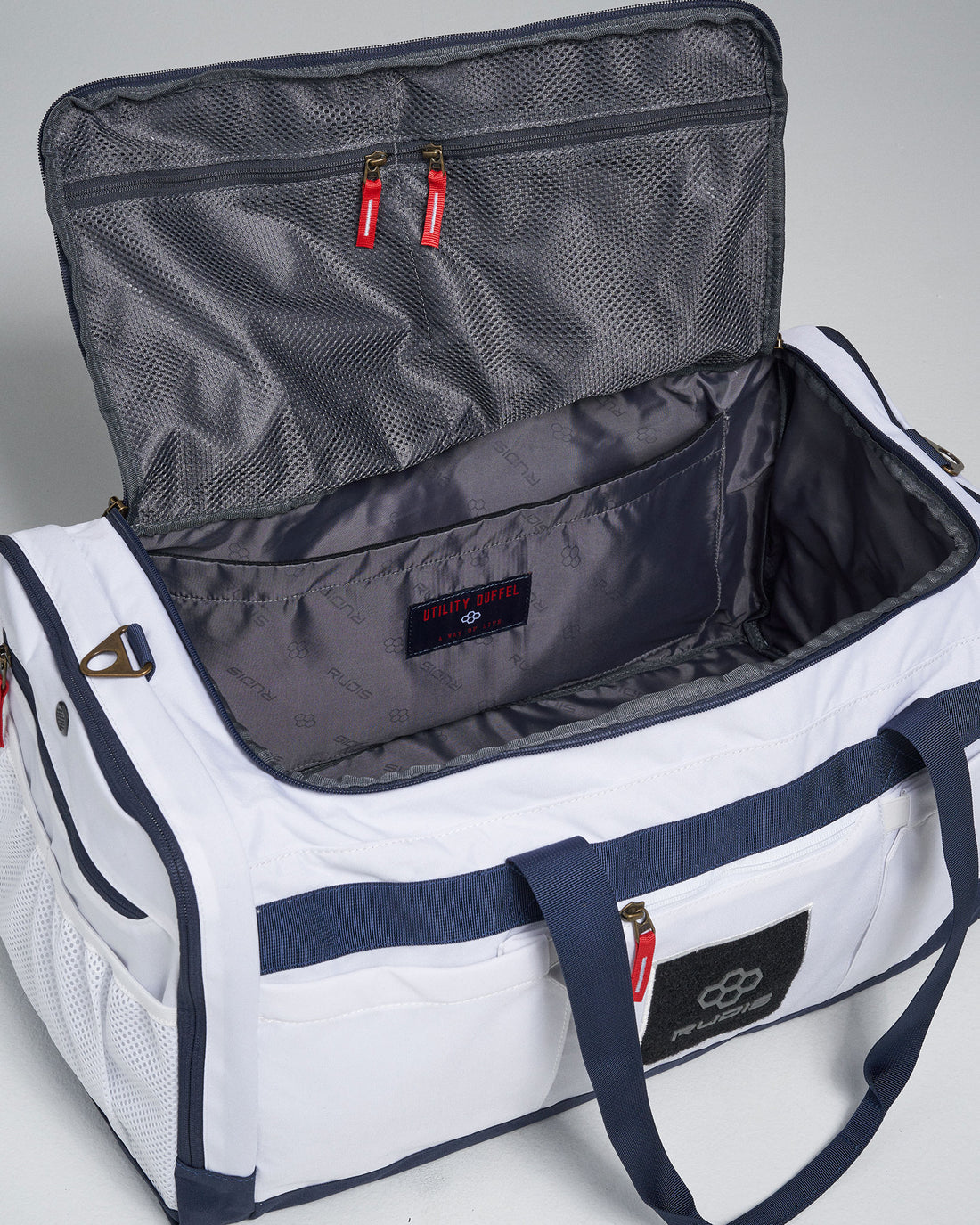 RUDIS Utility Duffel Bag - White - Gear Up for Victory | RUDIS