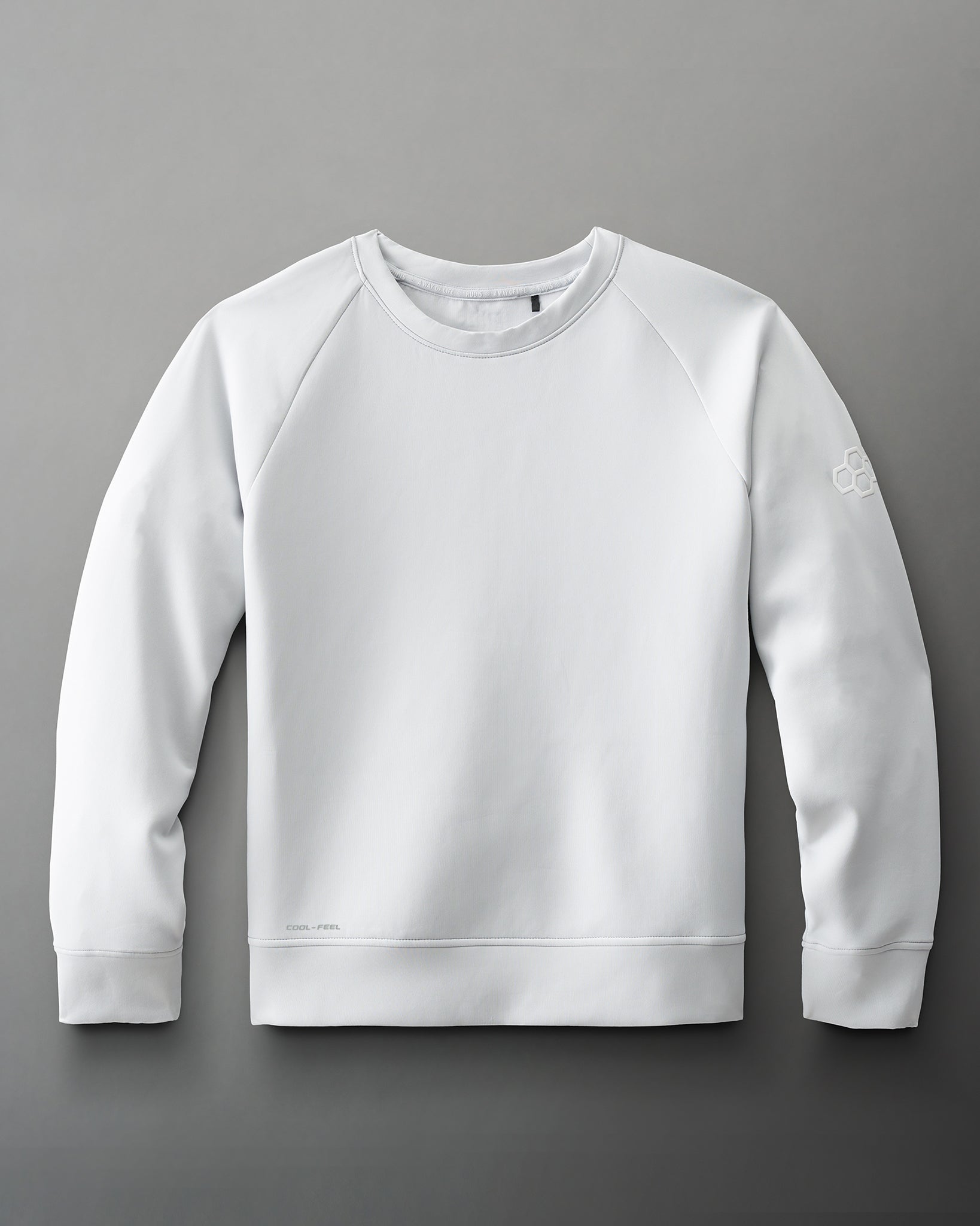 RUDIS COOL-FEEL Youth Crewneck - Lunar Gray | Shop Performance Crewnecks | RUDIS