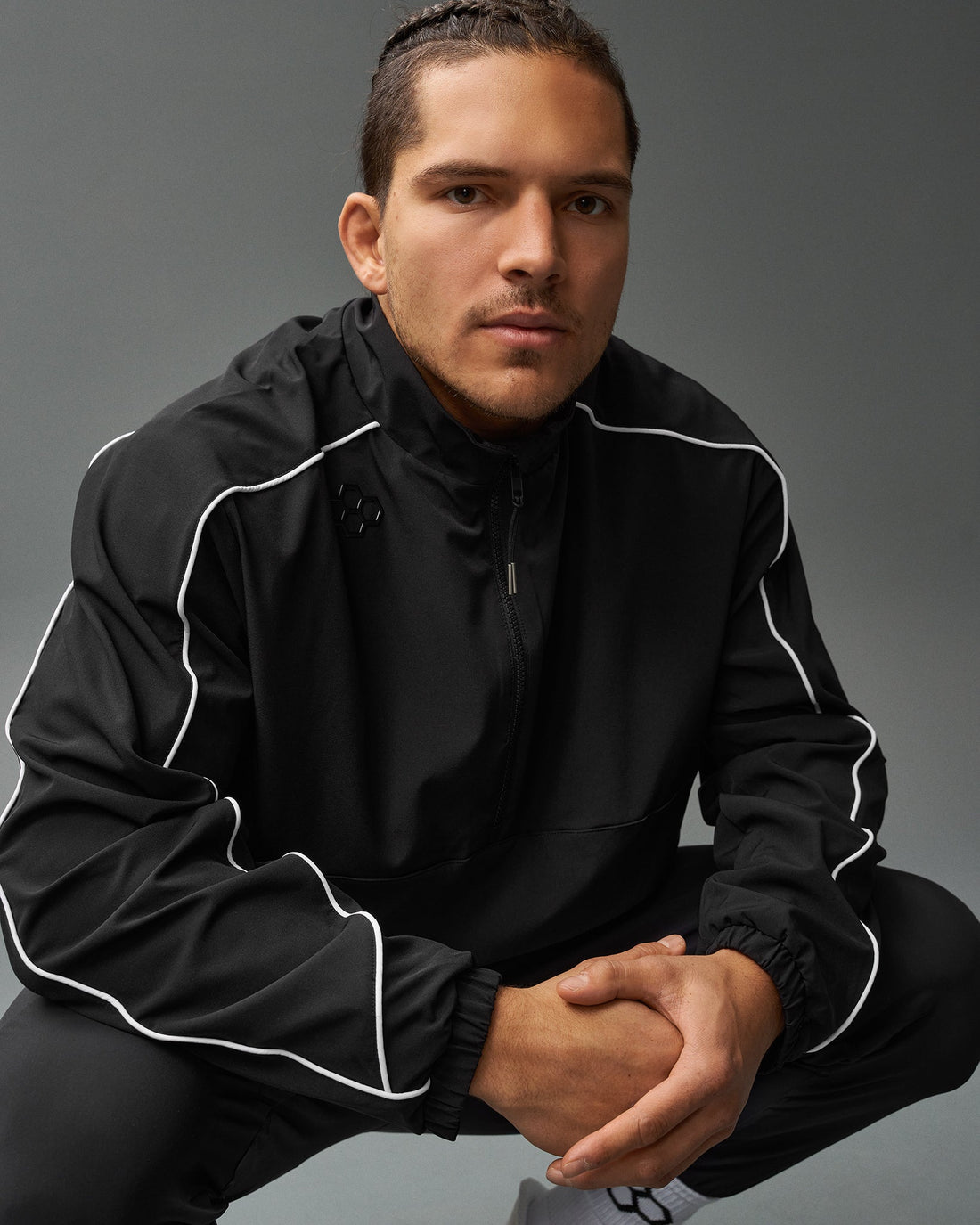 RUDIS 1/4 Zip Windbreaker - Black - Weathering the Storm, Wrestling ...