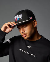 USA Wrestling Map Nelson Snapback Hat | RUDIS