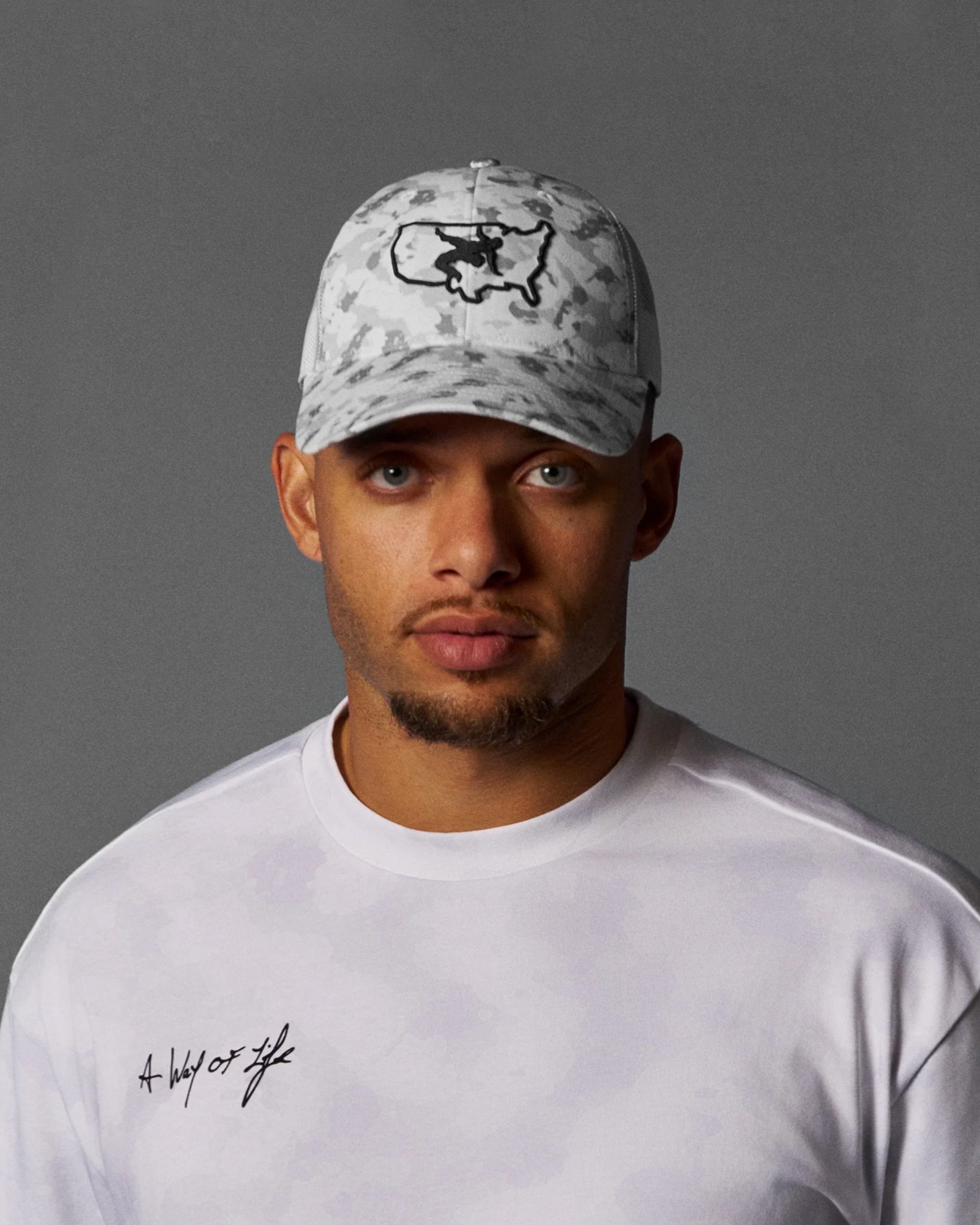 USA Wrestling Logo Bridge Trucker Hat | RUDIS