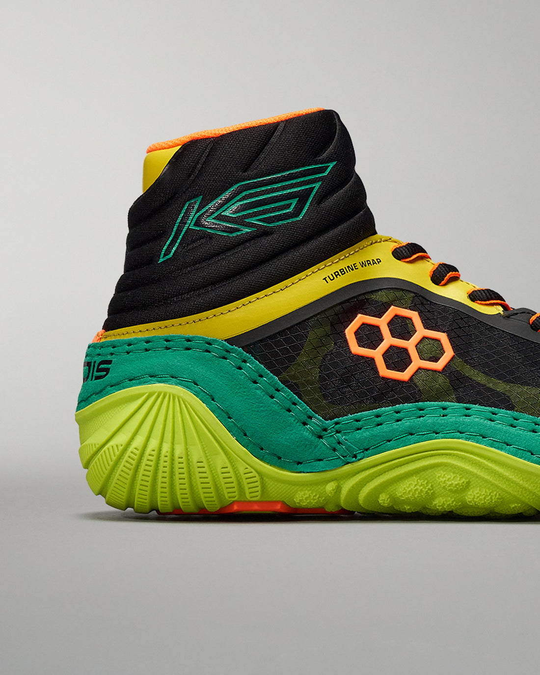 KS Turbine Youth Wrestling Shoes - Poison Green | RUDIS