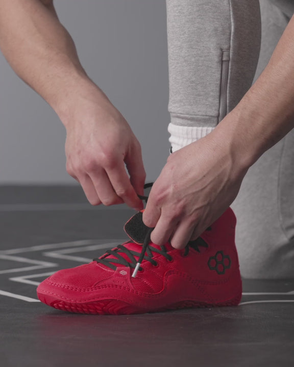 JB1 Youth Wrestling Shoes - Fire Red for Men | RUDIS